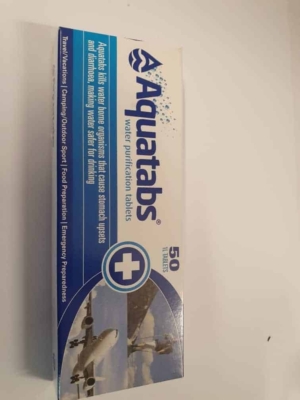 AQUA TABS Water Purification 50 Tablets Caravan camper water Tanks ...